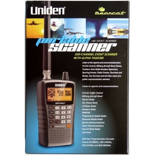 Radio Scanner UBC125XLT Uniden Bearcat Covers Military Air Band with C ...